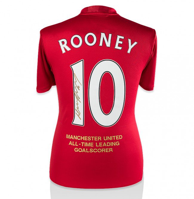 Wayne Rooney Signed Manchester United Shirt – Career Highlight | A1 ...