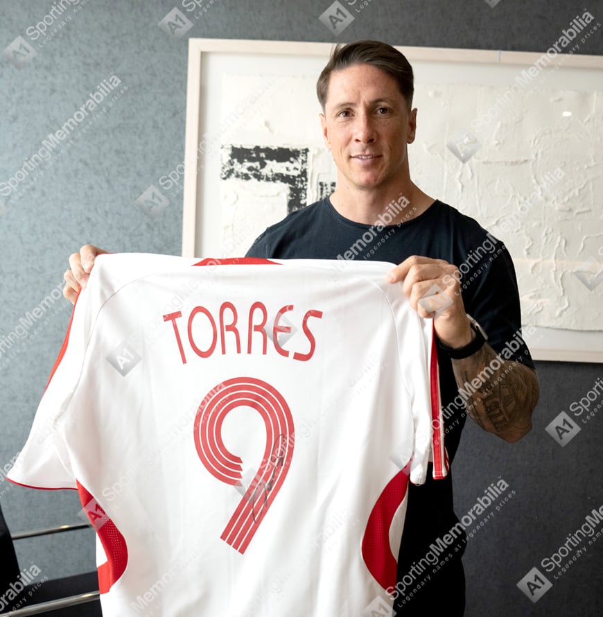 FERNANDO TORRES signs for A1 Sporting Memorabilia! | A1 Sporting ...
