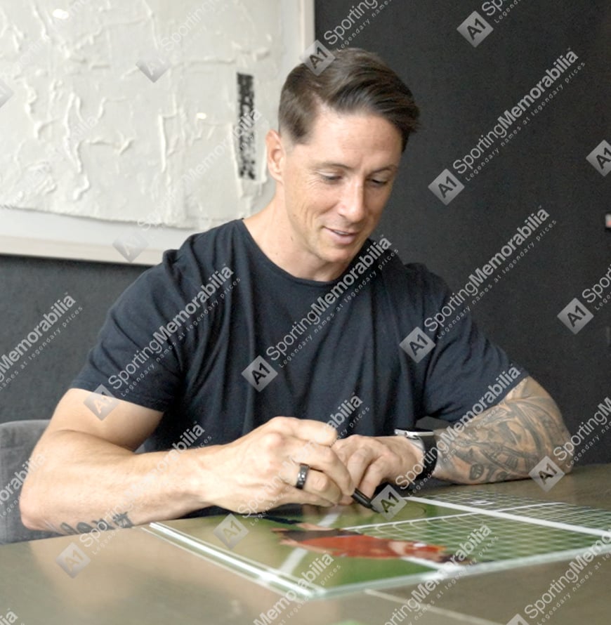 FERNANDO TORRES signs for A1 Sporting Memorabilia! | A1 Sporting ...
